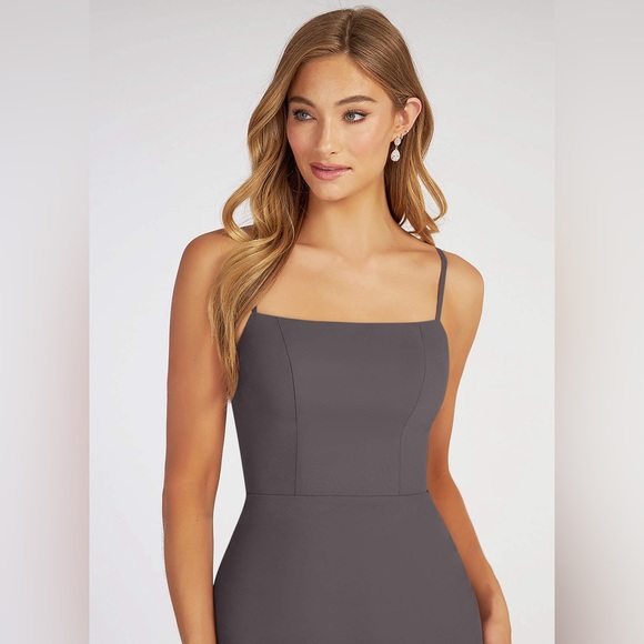 Azazie | Dresses | Nwt Azazie Tayla Bridesmaid Dress In Steel Grey ...